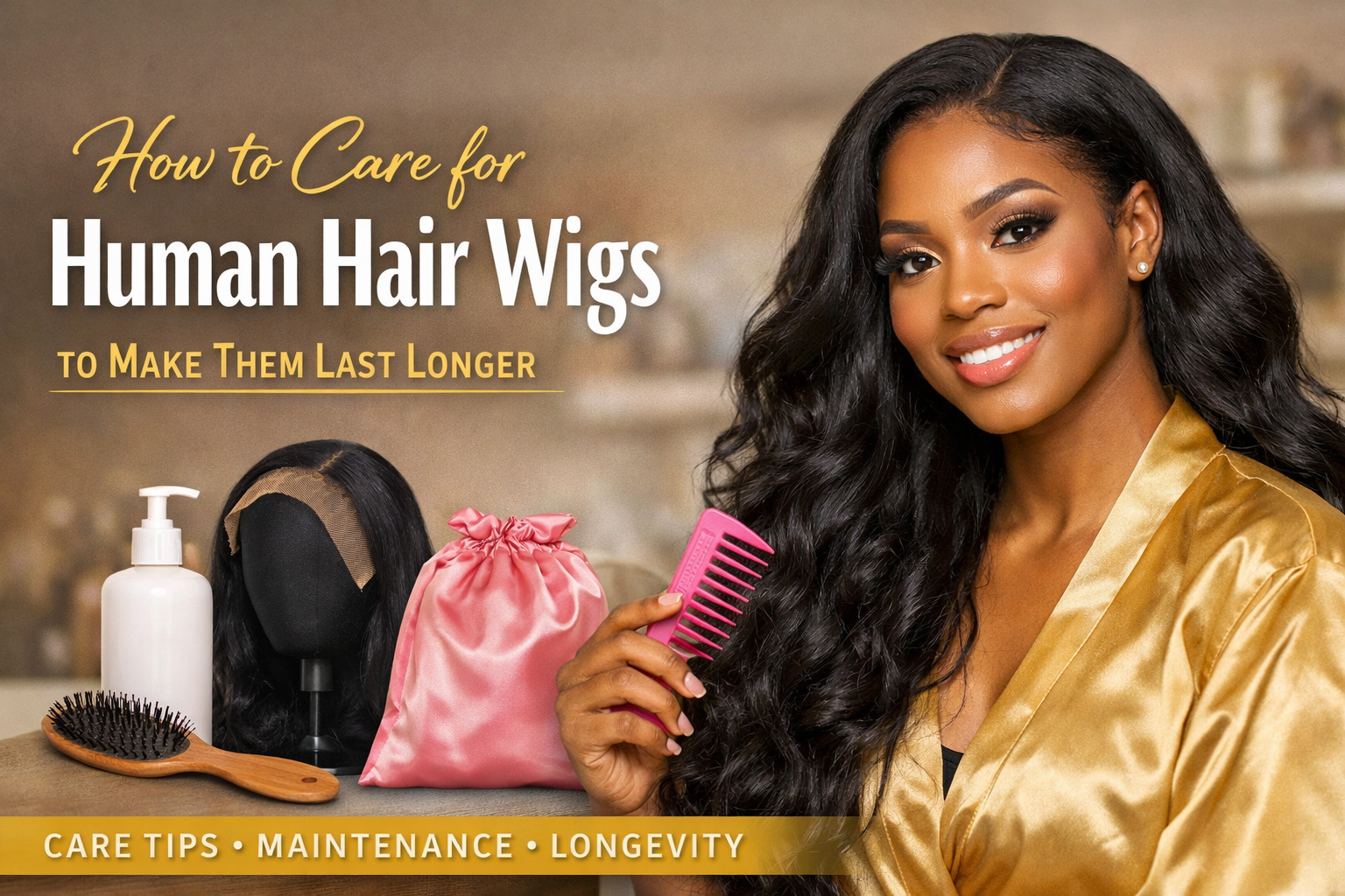 How to Care for Human Hair Wigs to Make Them Last Longer – dreamlacewig
