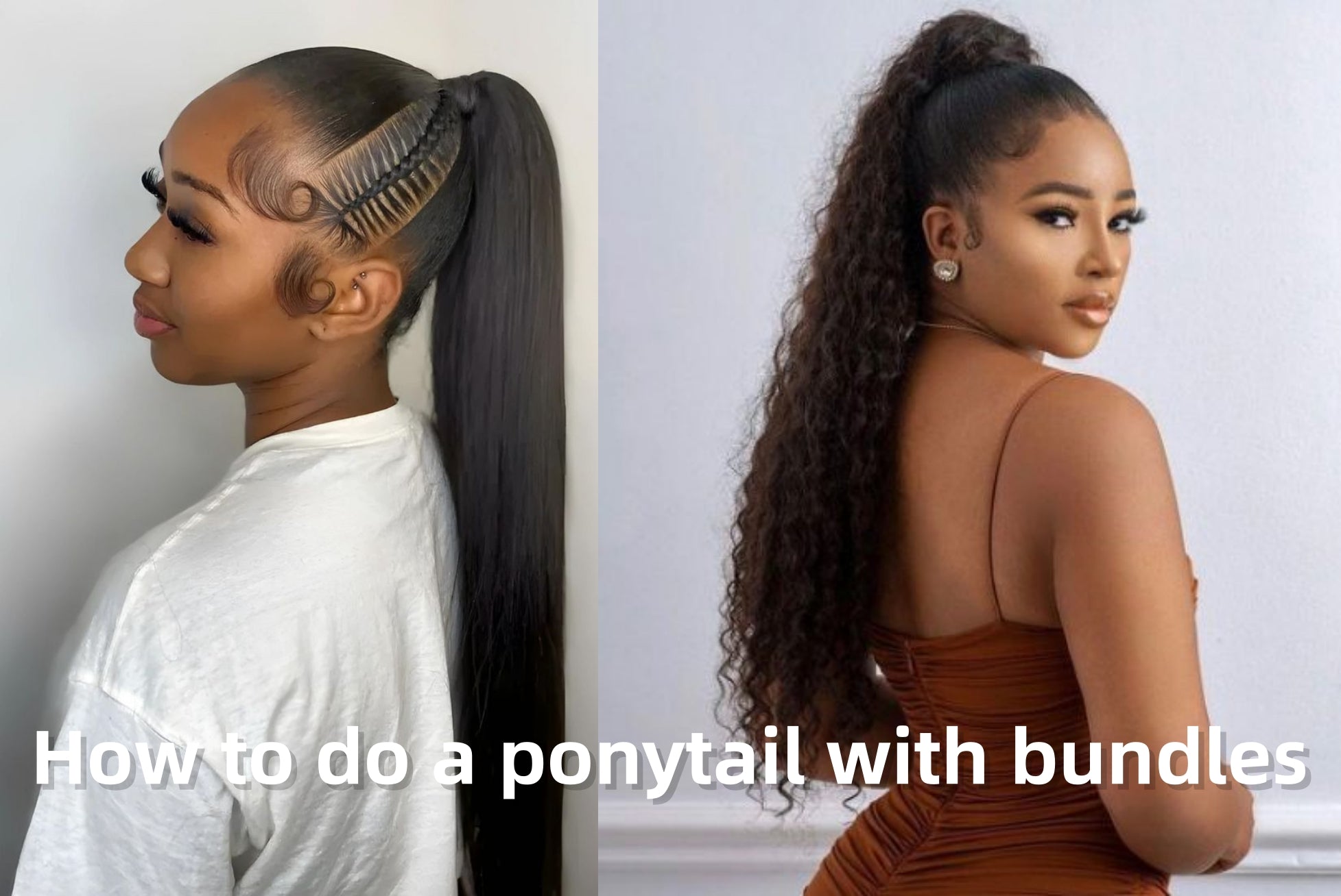 How to do a ponytail with bundles? – dreamlacewig